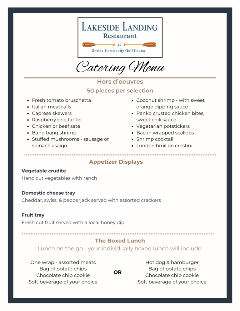 Lakeside Landing - Oneida Community Golf Club