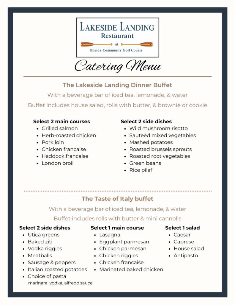 Lakeside Landing - Oneida Community Golf Club